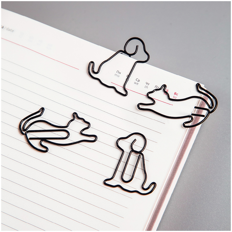 Скрепки фигурные MESHU CAT&DOG 19мм 4шт европодвес цена 150.00 руб купить в Москва.